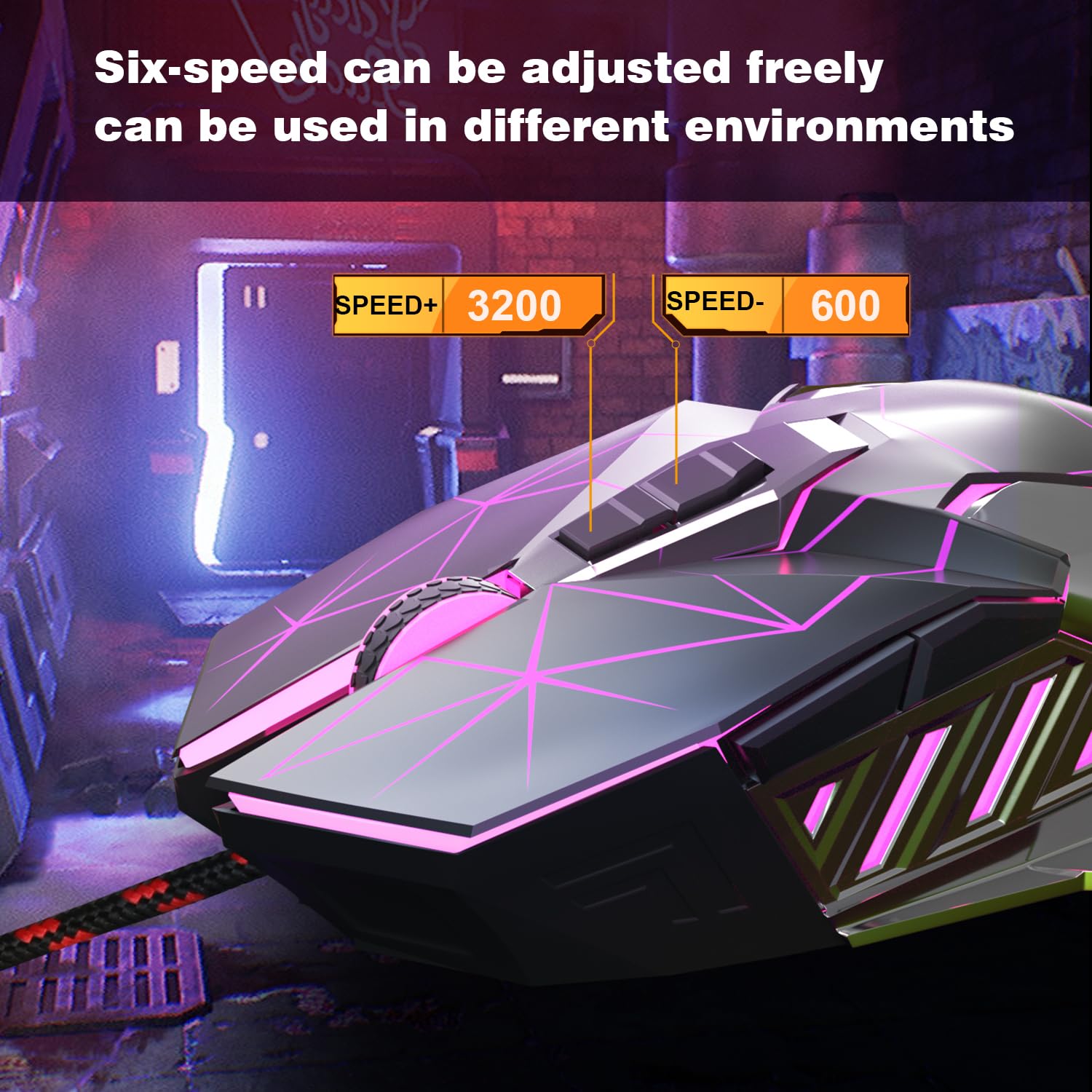 Snapklik.com : MageGee G10 Gaming Mouse Wired, 7 Colors Breathing LED ...