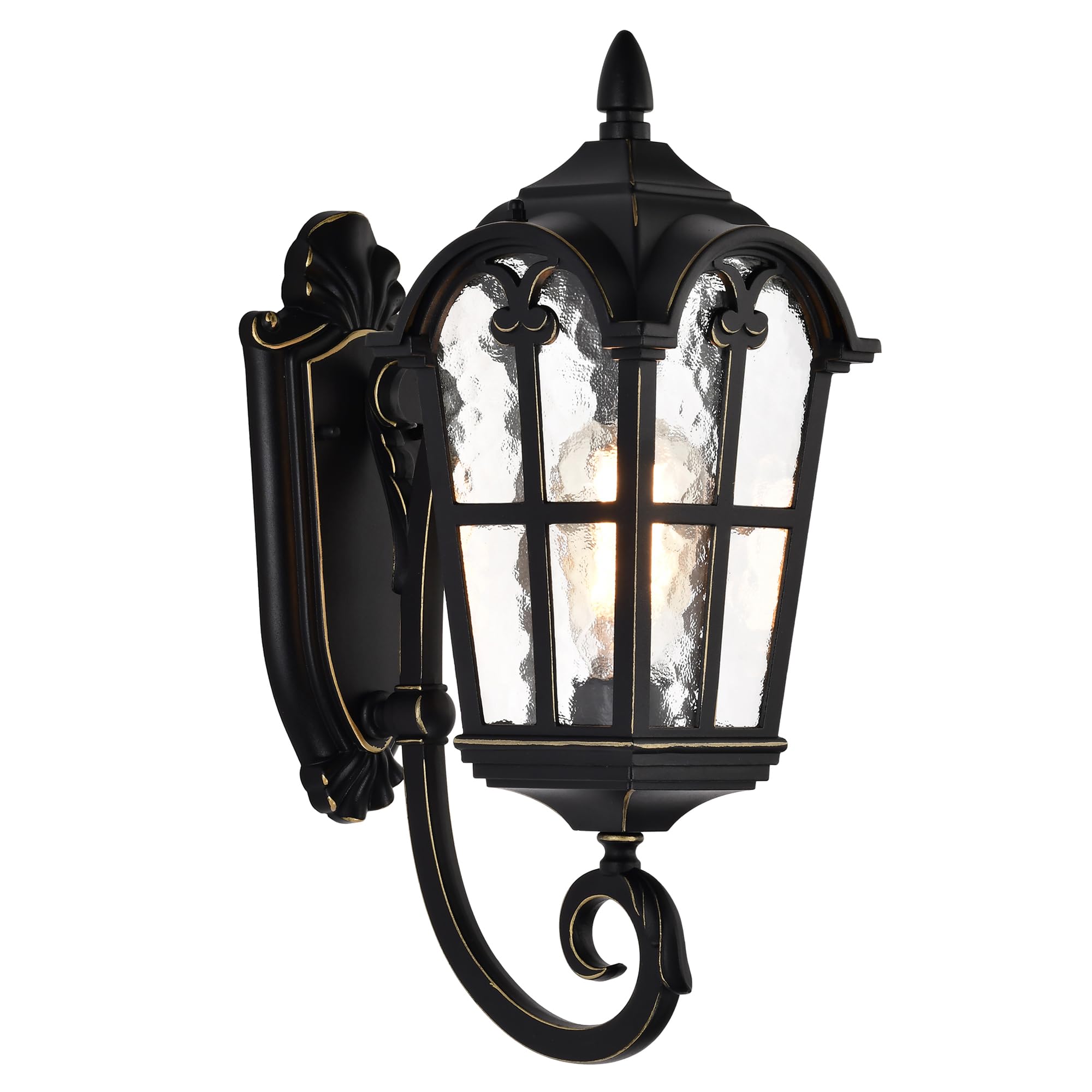 Outdoor Wall Lights Exterior Black Roman Light Fixture Waterproof ...