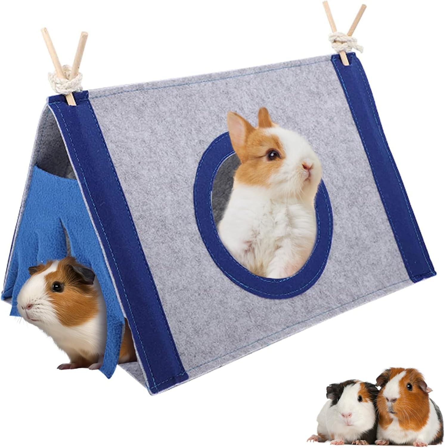 Amazon.com : VERTUPET Guinea Pig Hideaway Nest Tent House Rabbit ...