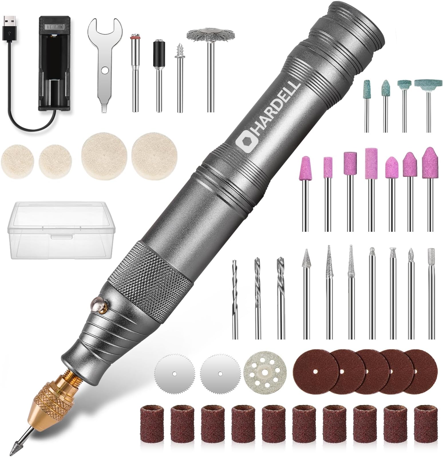 Deruilong 0.3-4mm Micro Electric Hand Drill Aluminium Portable Handheld ...