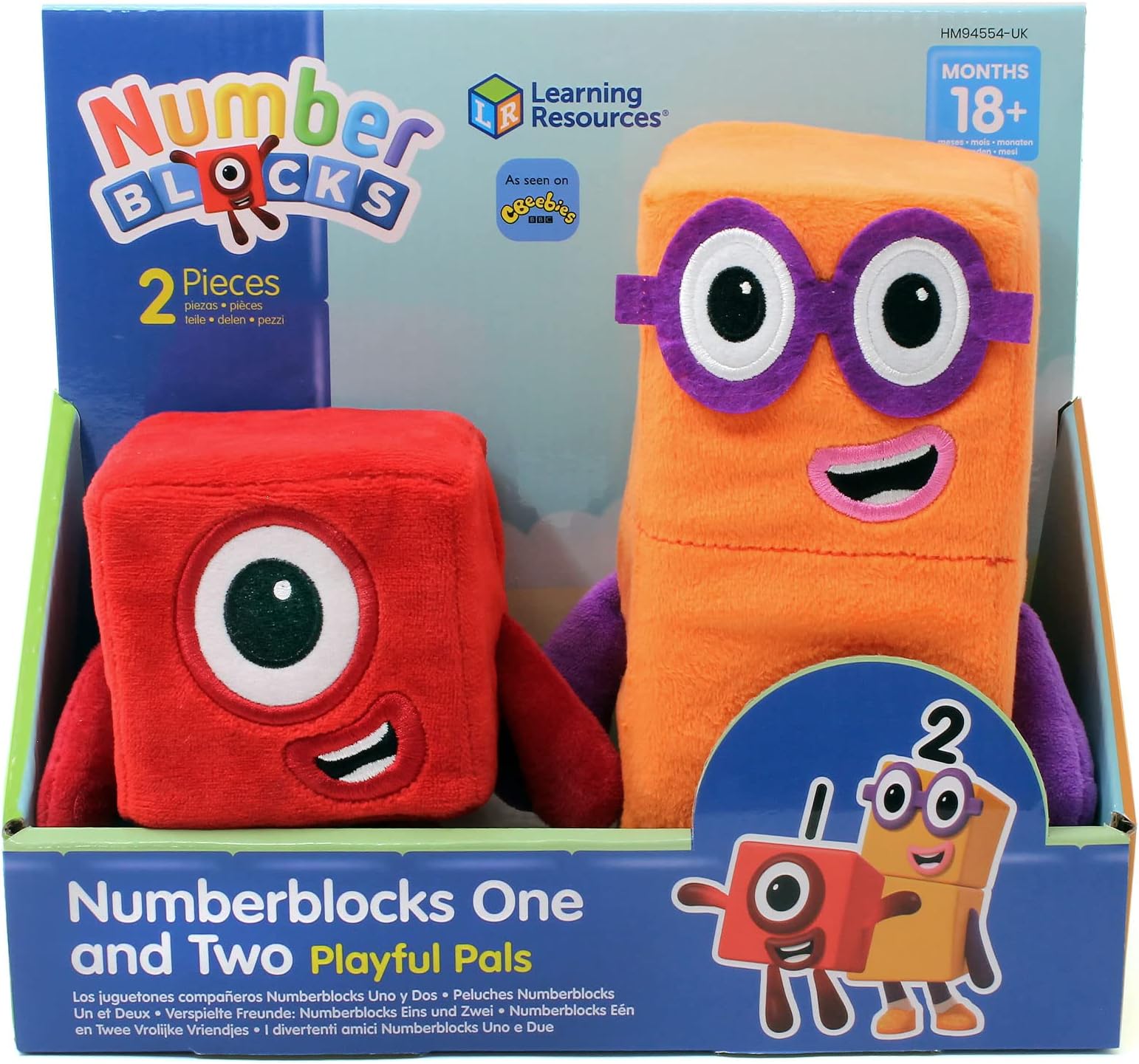 Learning Resources One and Two Playful Pals Numberblocks Plush Squishy ...