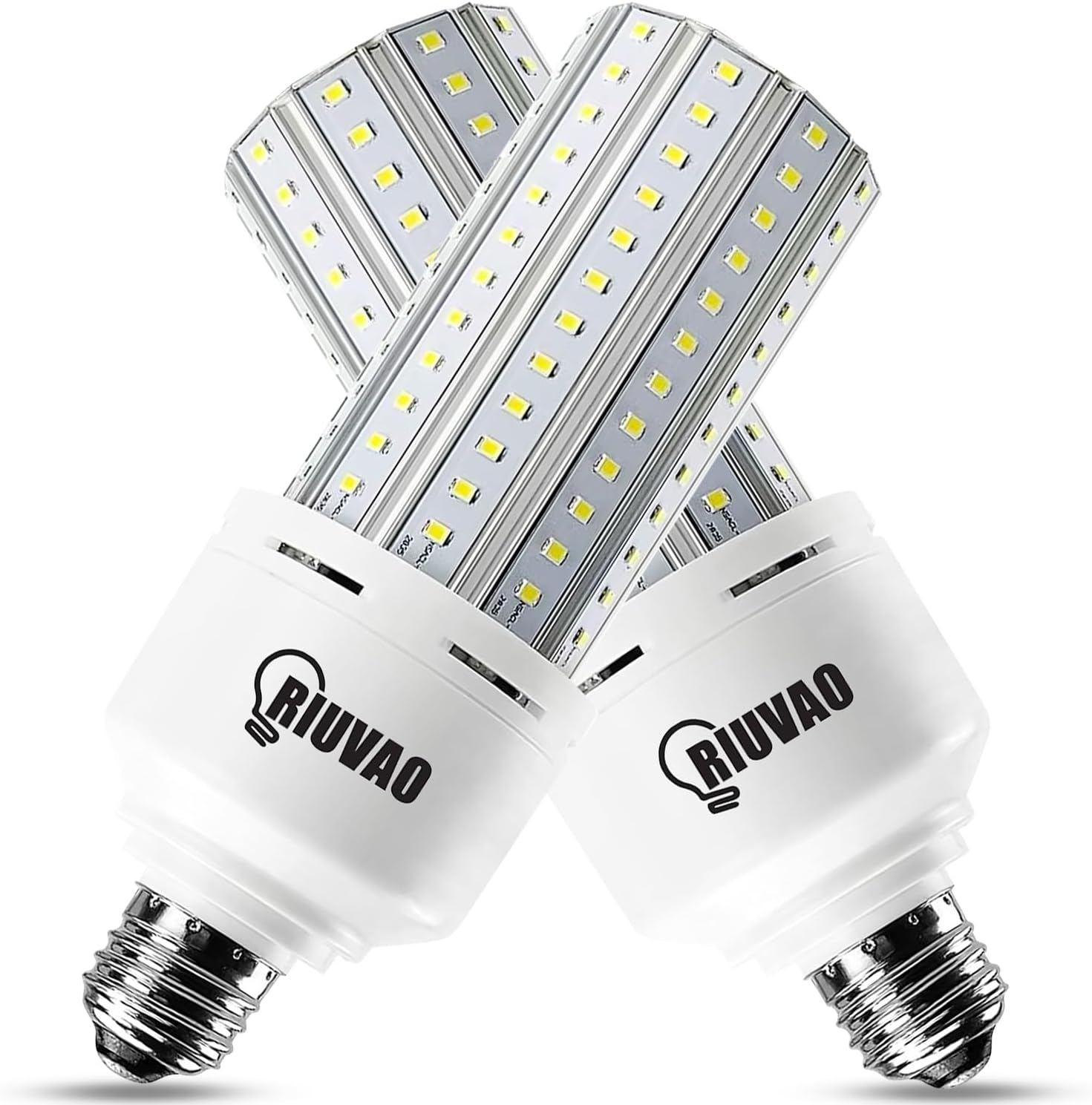 2 Pack Corn Cob LED Light Bulb 600W Equivalent, 60W LED Corn Bulb 7500 Lumen 5000K Large Area ...