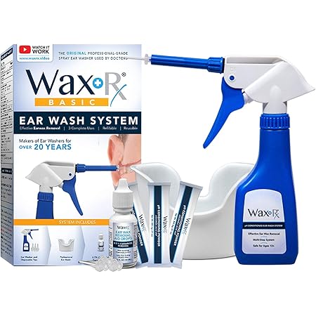 Amazon.com: Doctor Easy Wax-Rx Ph Conditioned Ear Wash System, 15.2 ...