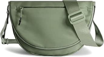 Amazon.com: Crescent Bag for Women and Men, Fashion Medium Nylon ...