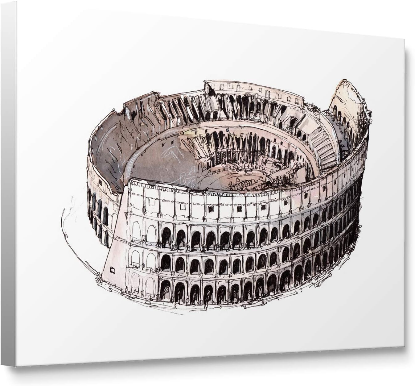 Amazon.com: Niwo ART - Colosseum, World's Most Famous Architecture ...