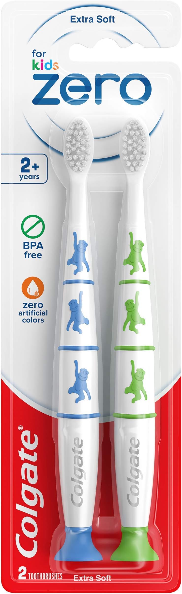 Amazon.com: Colgate Zero Kids Toothbrush with Extra Soft Bristles and ...