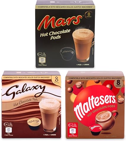 Galaxy, Mars & Maltesers Hot Chocolate Pods | Dolce Gusto Compatible ...