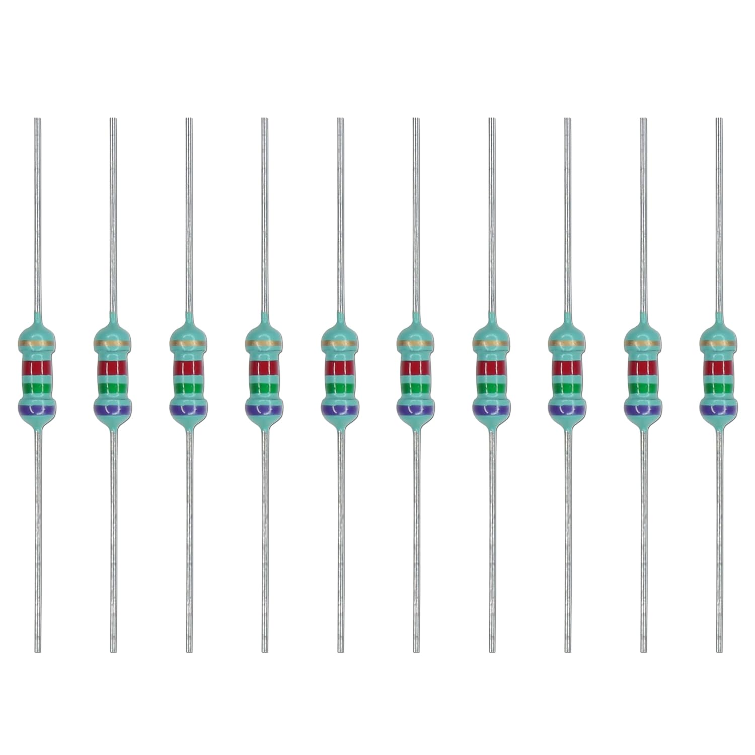 Electronic Spices 7.5k Ohm (Ω) 1/4 (0.25 watt) ±5% Tolerance 7.5k MR Ω ...