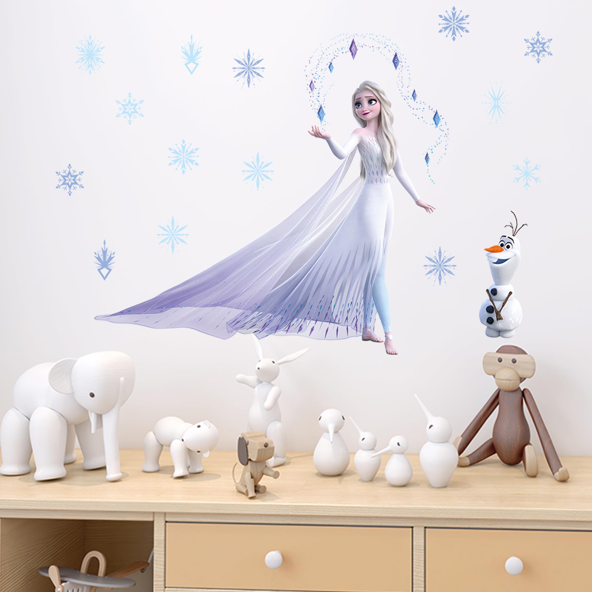 Amazon.com: Frozen Wall Decals,Elsa Wall Stickers Girl's Cartoon ...