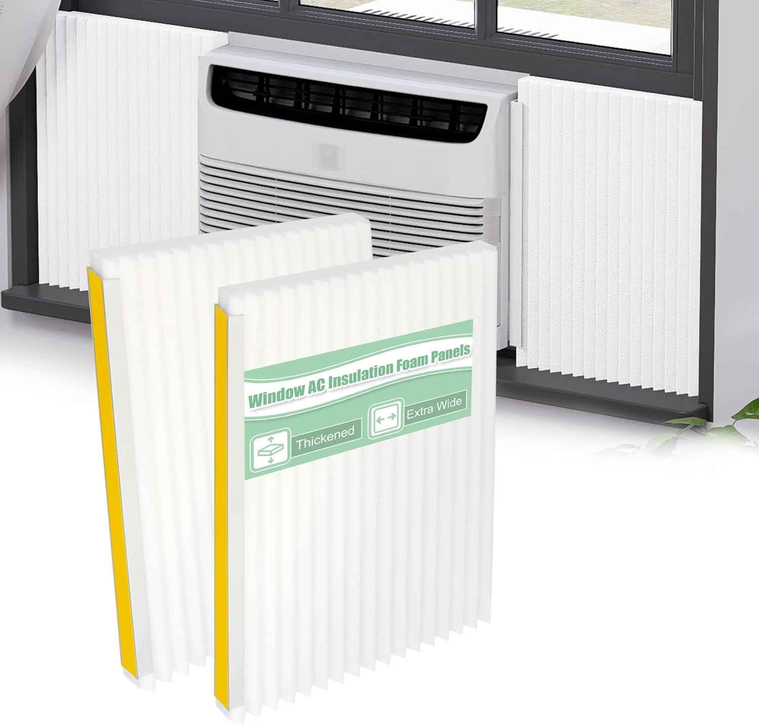 Amazon.com: Memrita Window Air Conditioner Foam Insulating Panels ...