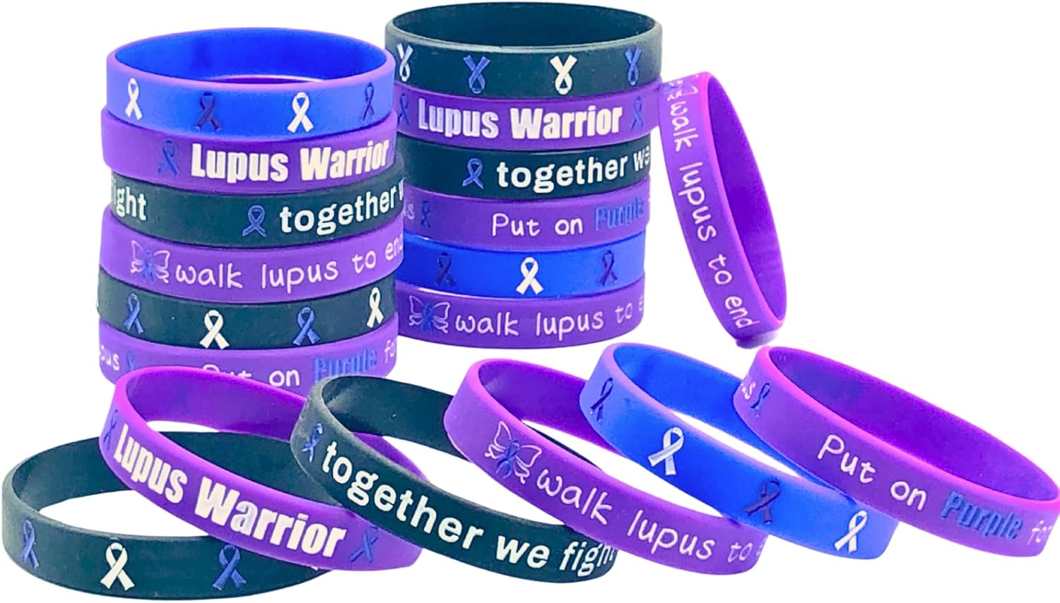 Amazon.com: sussie daddy 2024 Lupus Walk 30pcs Purple Awareness ...