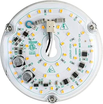 HAOLEDI 4'' 20W LED Ceiling Fan Light Retrofit Kit, Ceiling Light ...