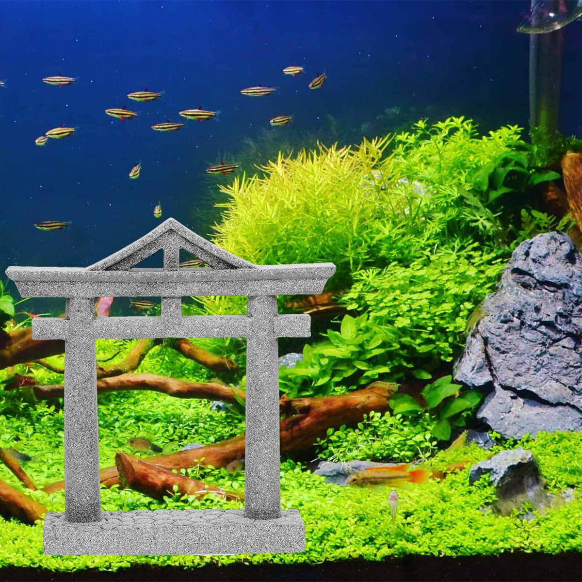 Asian Themed Fish Tank Decorations Fish Tank Decor Aquarium Scene