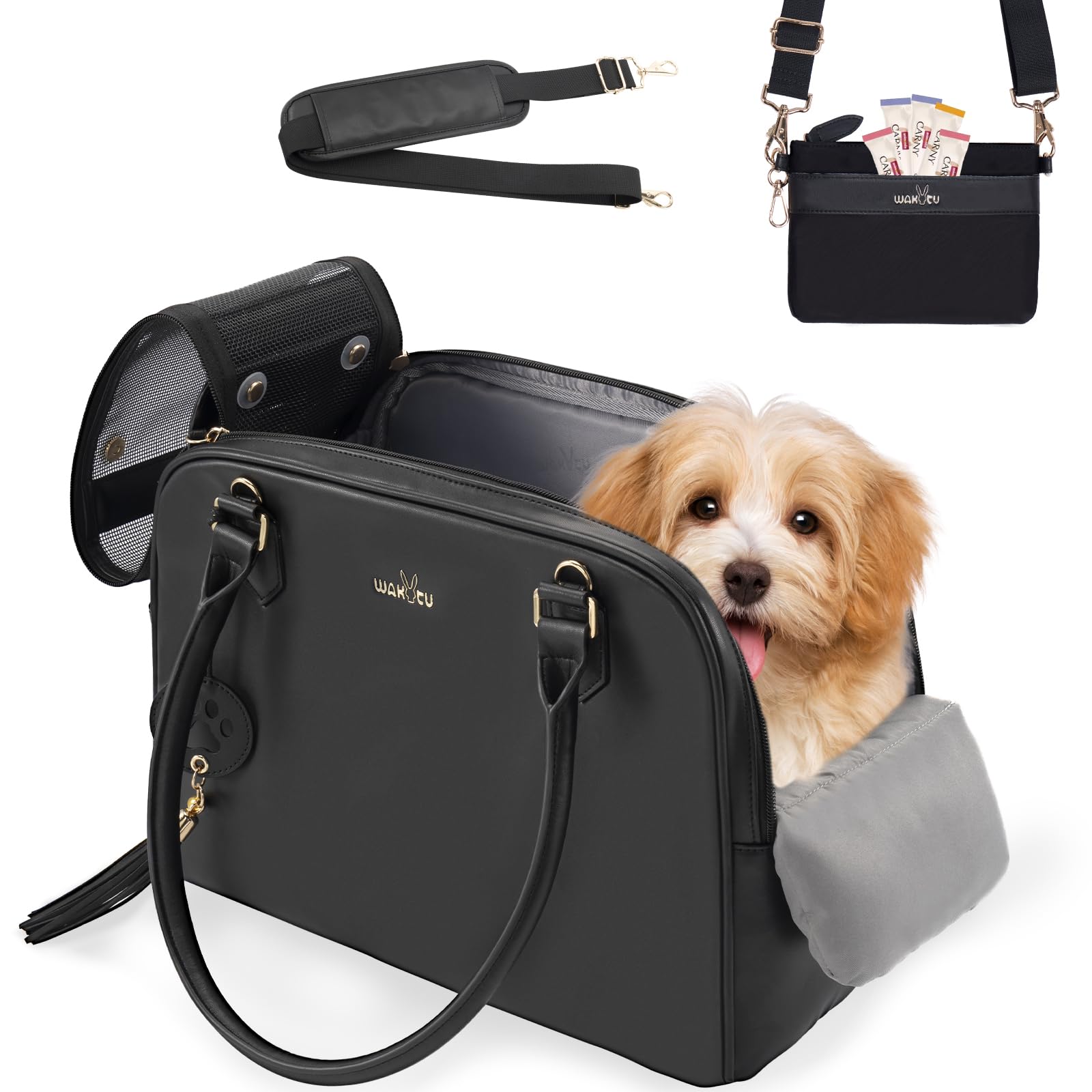Small Dog Carrier, Dog Travel Bag Puppy Carrier Dog Purse Carrier for ...
