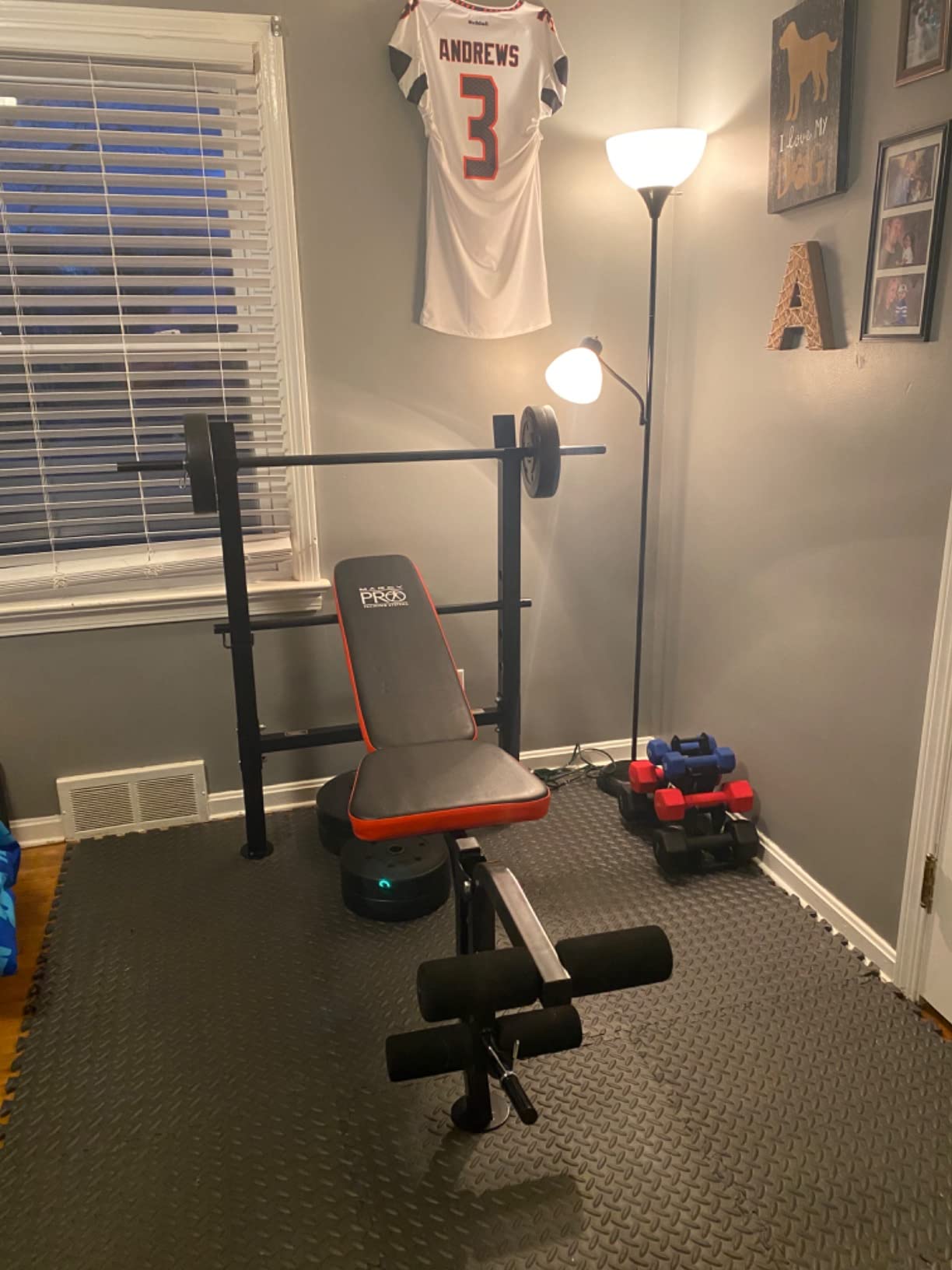 $33/mo - Finance Marcy Pro Standard Weight Bench with 100 lbs Vinyl ...