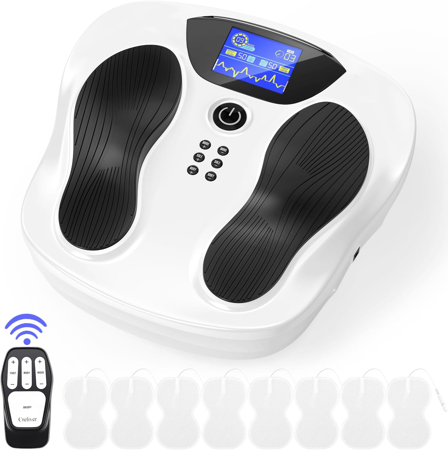 Amazon.com: Creliver EMS & TENS Foot Nerve Muscle Massager, Electric ...