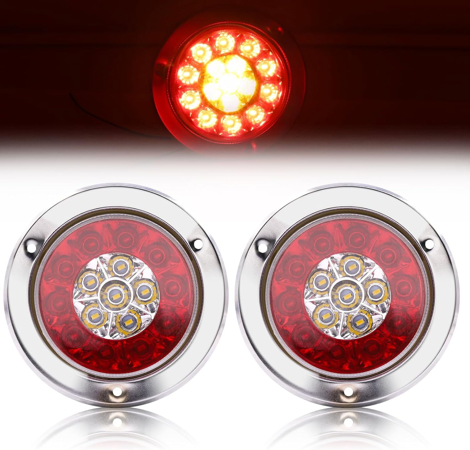 Amazon.com: Truck Brake Light Led, 16Led Truck Tail lights, 24V ...