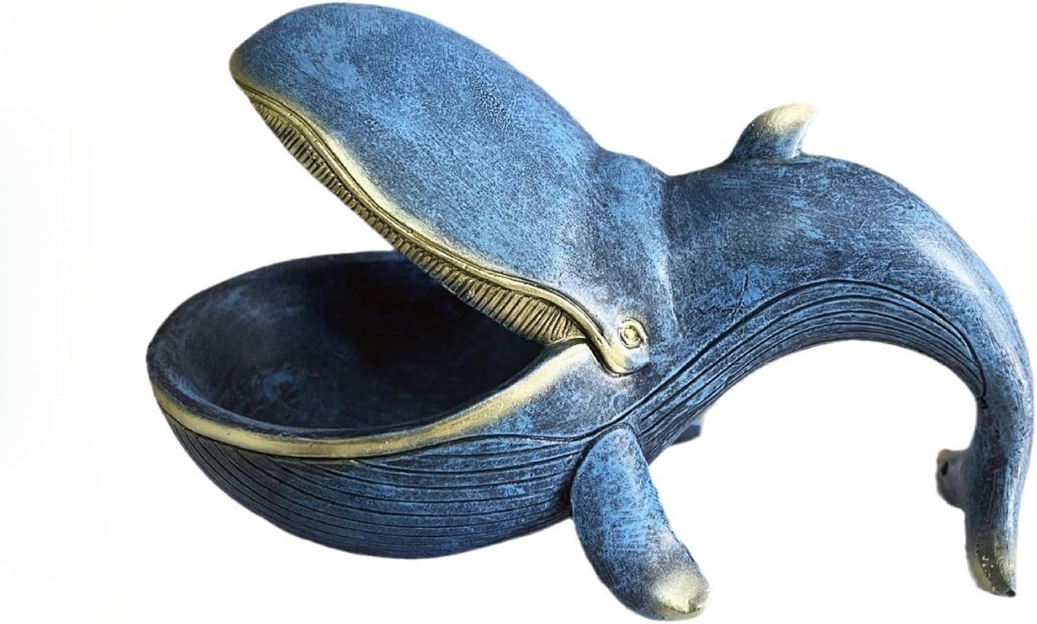 Shark Statue Resin Shark Sculpture Ocean-Themed Decor, Marine Candy Jar ...