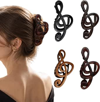 TESGADGETS 4 Stück Haarklammer, Rutschfeste Matte Haarspange Für Damen ...