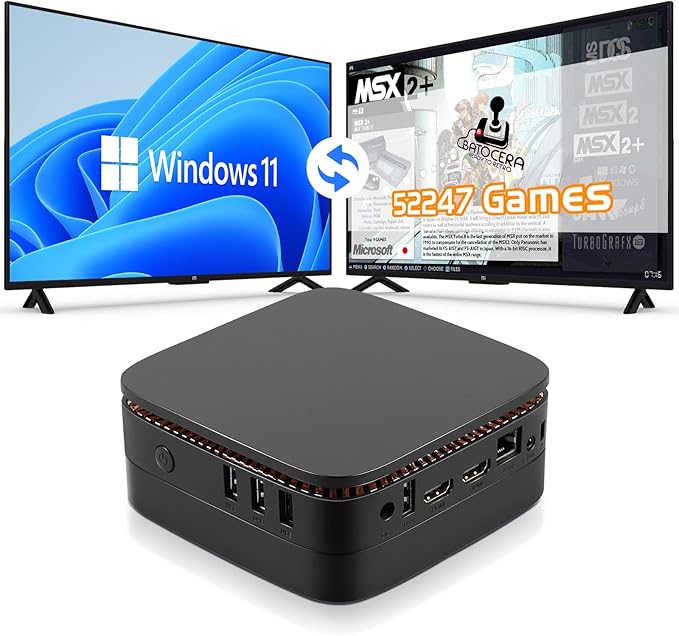 Amazon.com: Mini PC with 2T Game HDD, 52247 Retro Games, 84 Emulator ...