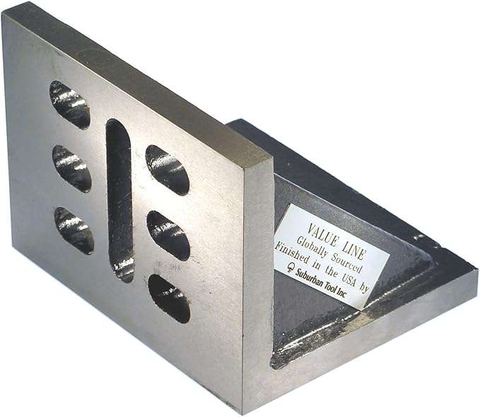 Amazon.com: Suburban Tool Value Line Slotted Webbed Angle Plate 6x5x4 ...