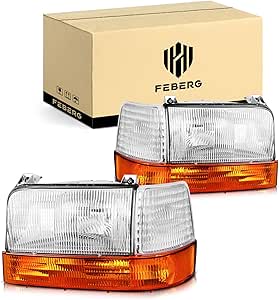 Amazon.com: FEBERG [OE Style Anti-Yellowing Headlights Assembly for ...