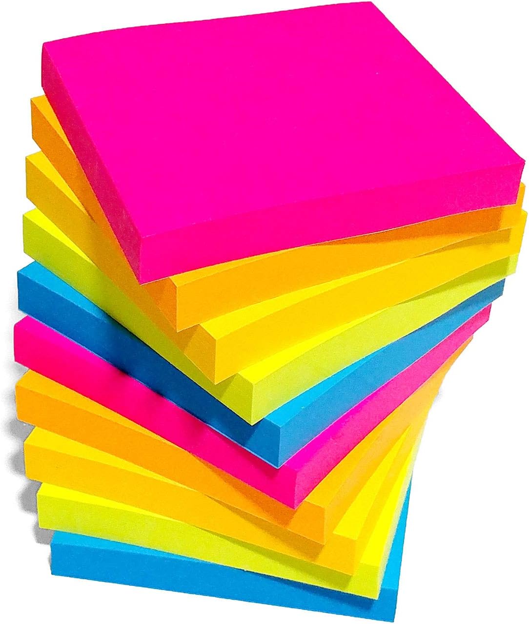 Post-it Notes 38 mm x 51 mm Hangable Flow, Neon Colours Yellow, Pink ...