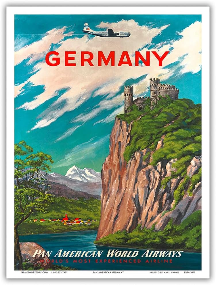 Amazon.com: Germany - Pan American World Airways - Vintage Airline ...