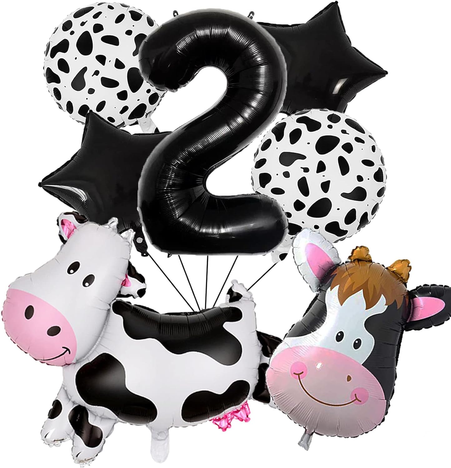 Amazon.com: Cow Party Decorations Supplier Cow Shape Foil Balloons for ...