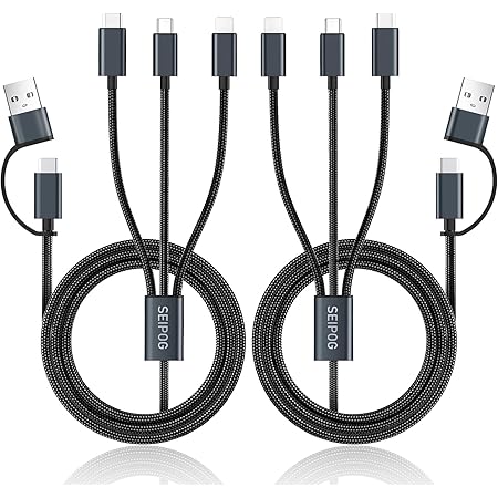 Amazon.com: Multiple Charger Cable 3Pack 4FT Multi Charging Cable Rapid ...