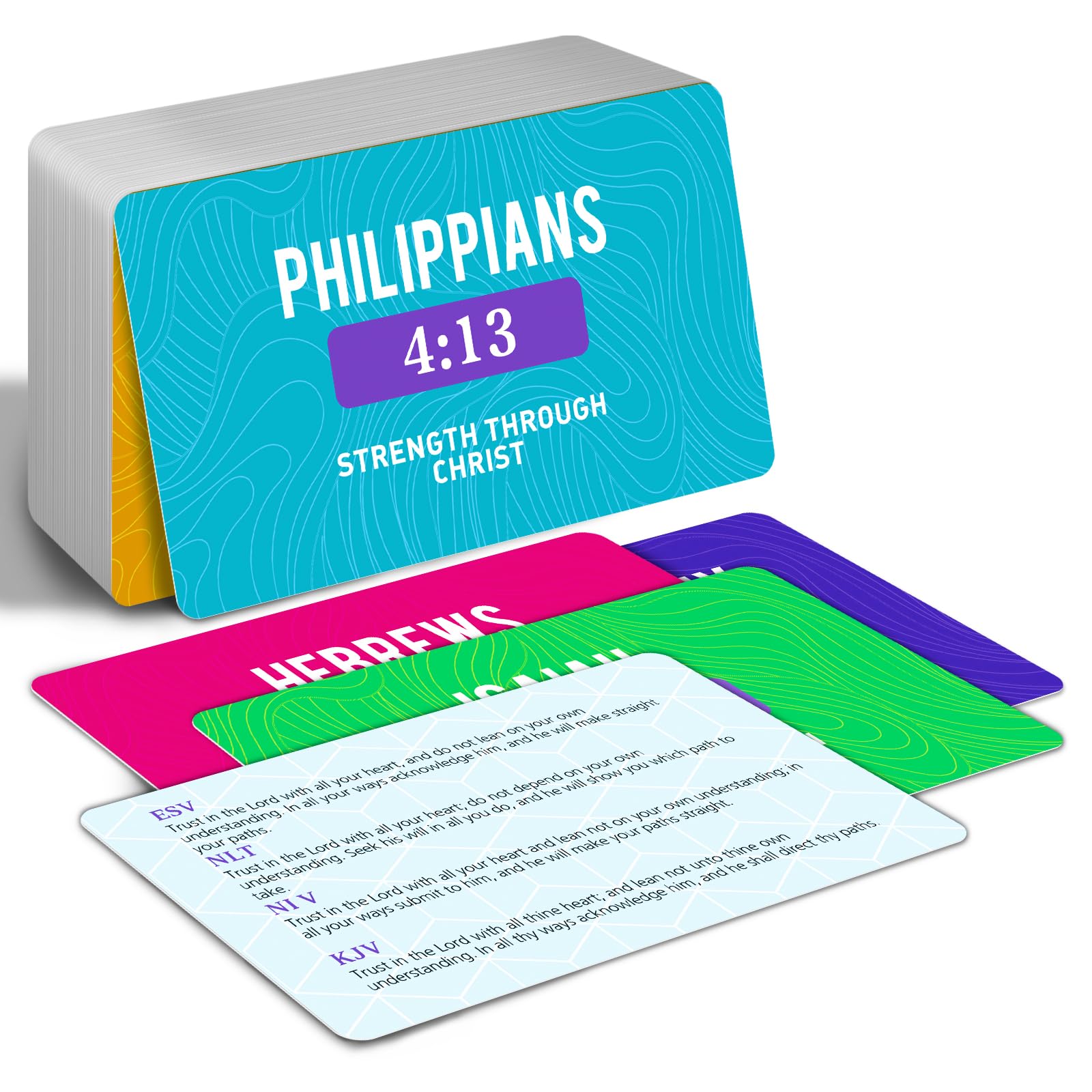 Amazon.com: ZZBUY Bible Memory Verse Flash Cards, Weekly Scripture ...