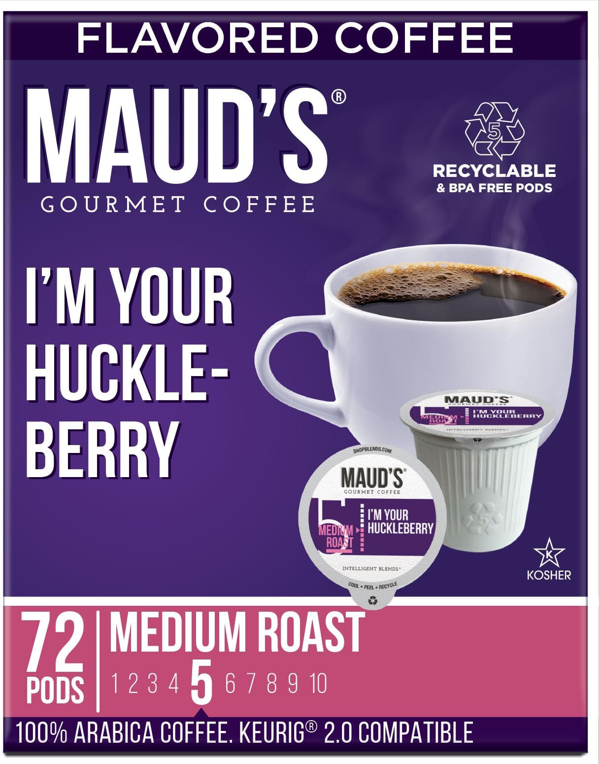 Amazon.com : Taste The Wilderness Wild Huckleberry Coffee, 12Oz (Pack ...