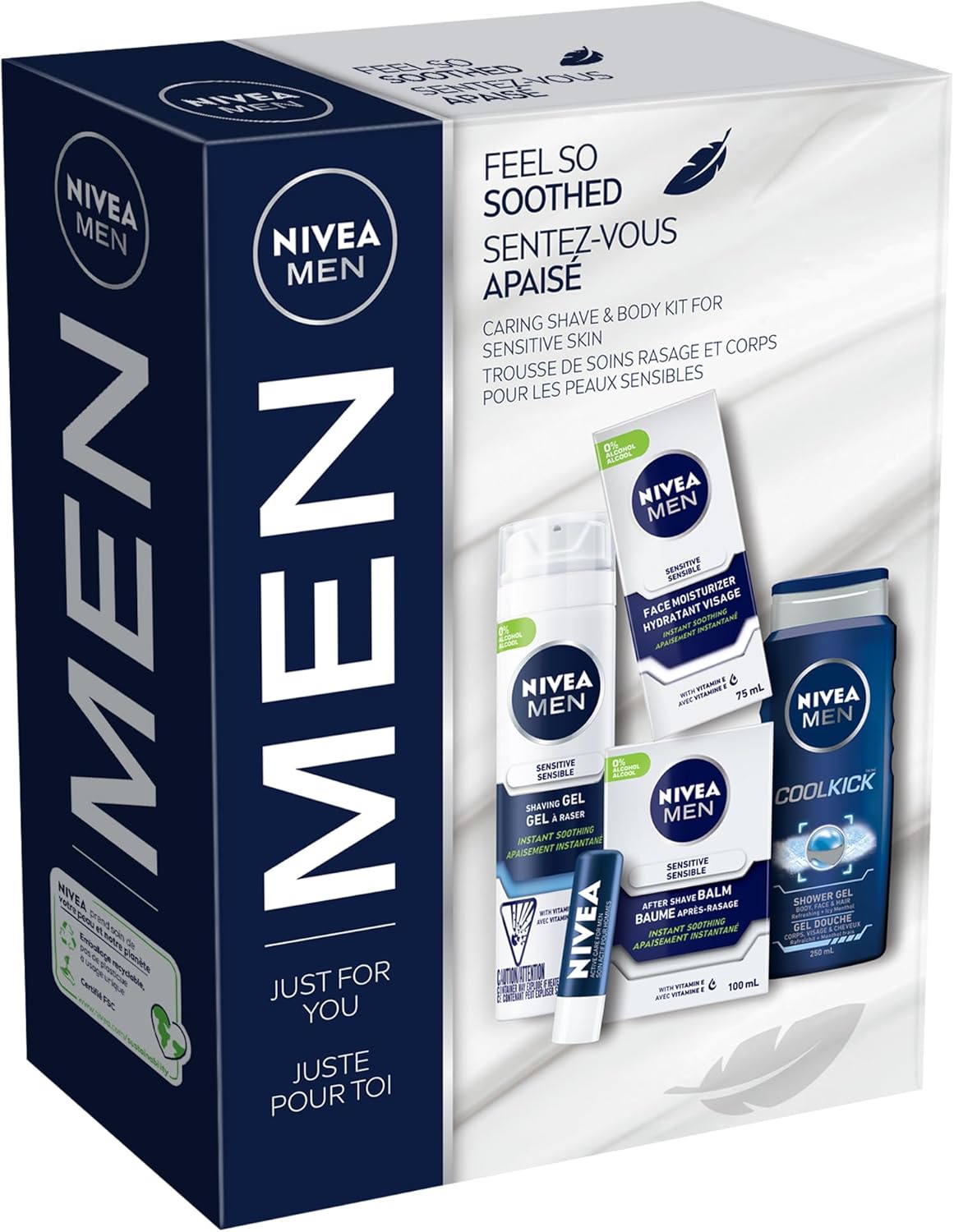 NIVEA MEN | Shave & Body Gift Set for Sensitive Skin | Gift for men ...