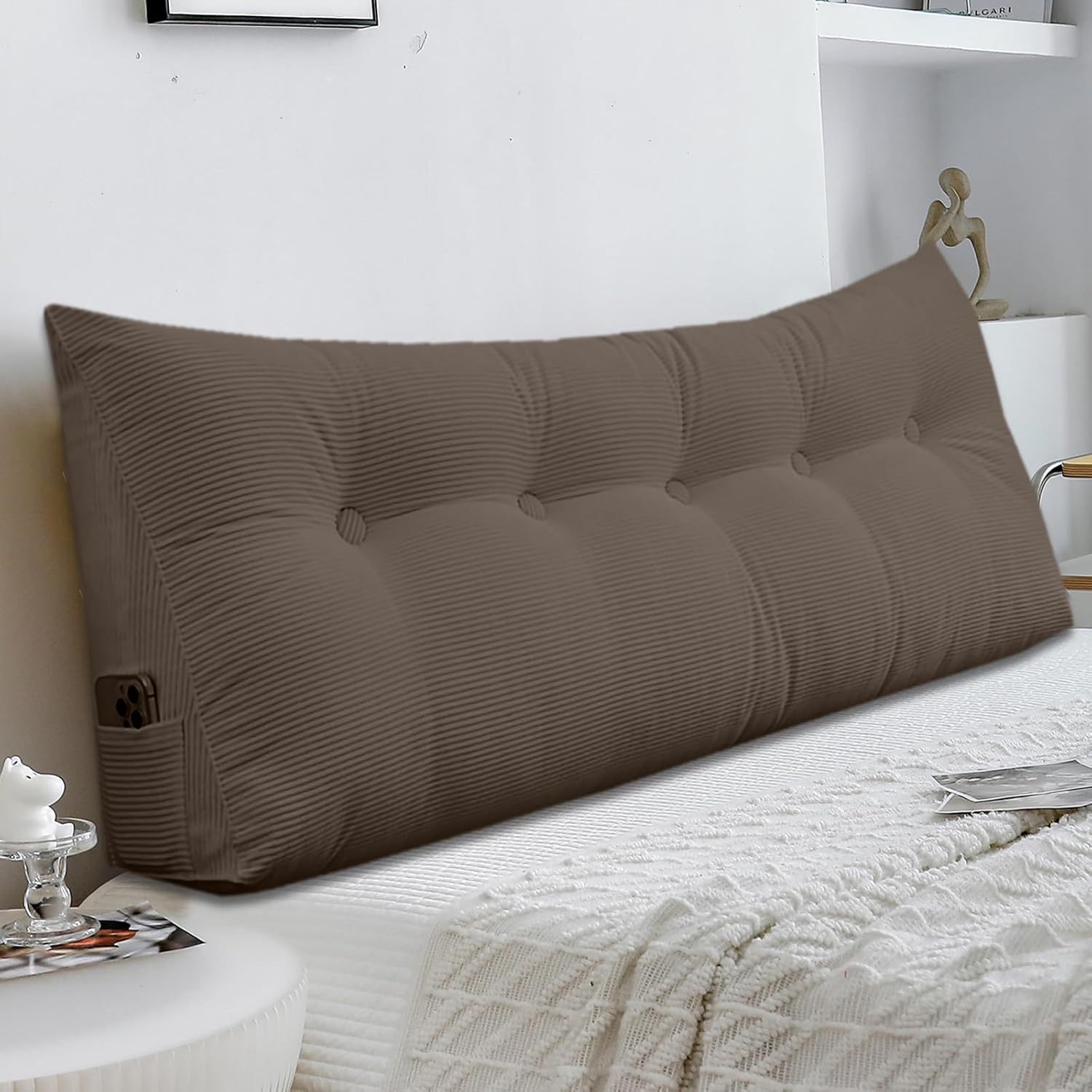 Wedge Pillow Headboard Triangular Bed Wedge Pillow for Headboard ...