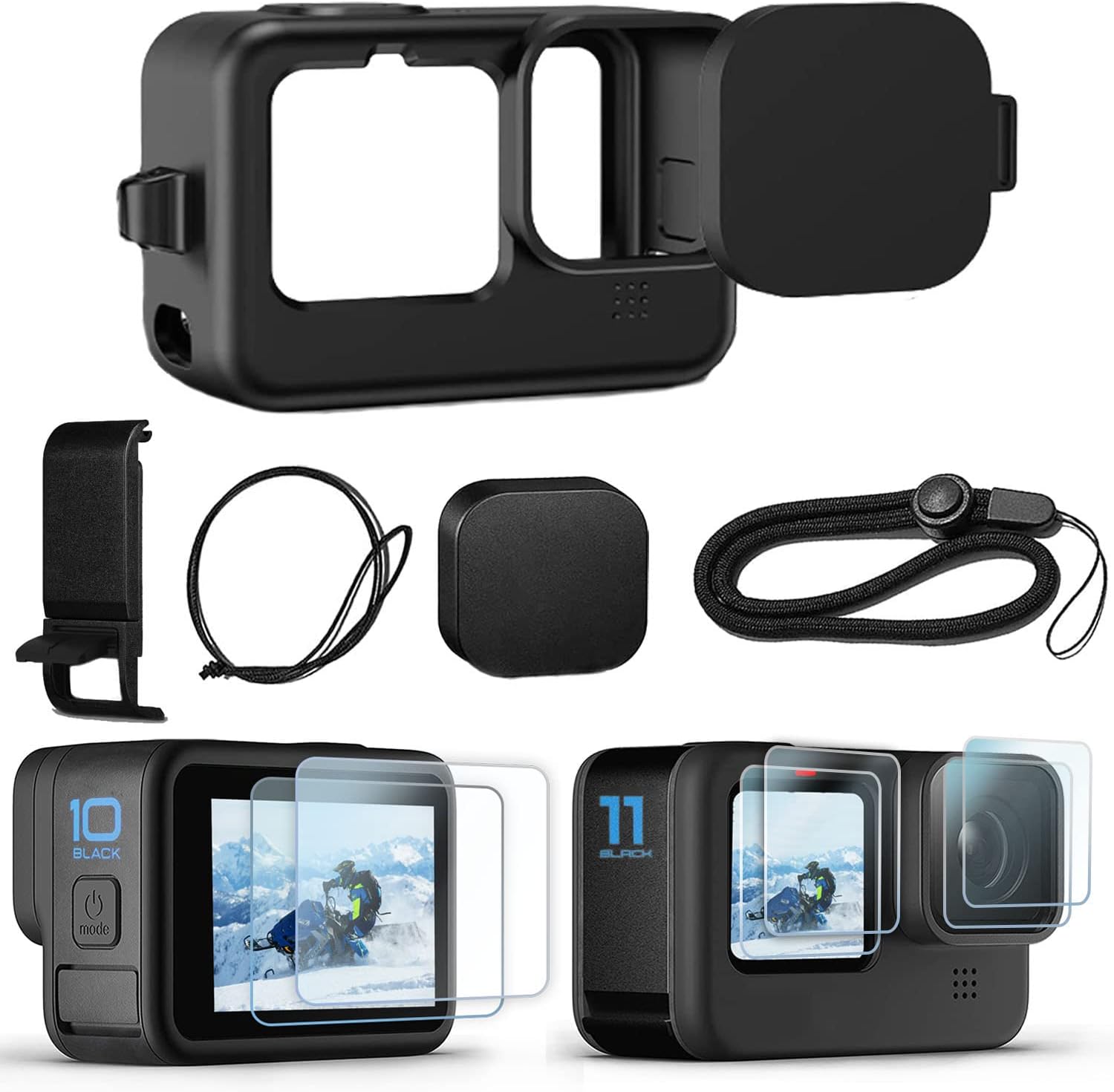 Amazon.com : Waterproof Case Housing for GoPro Hero 12 11 10 9 Black ...