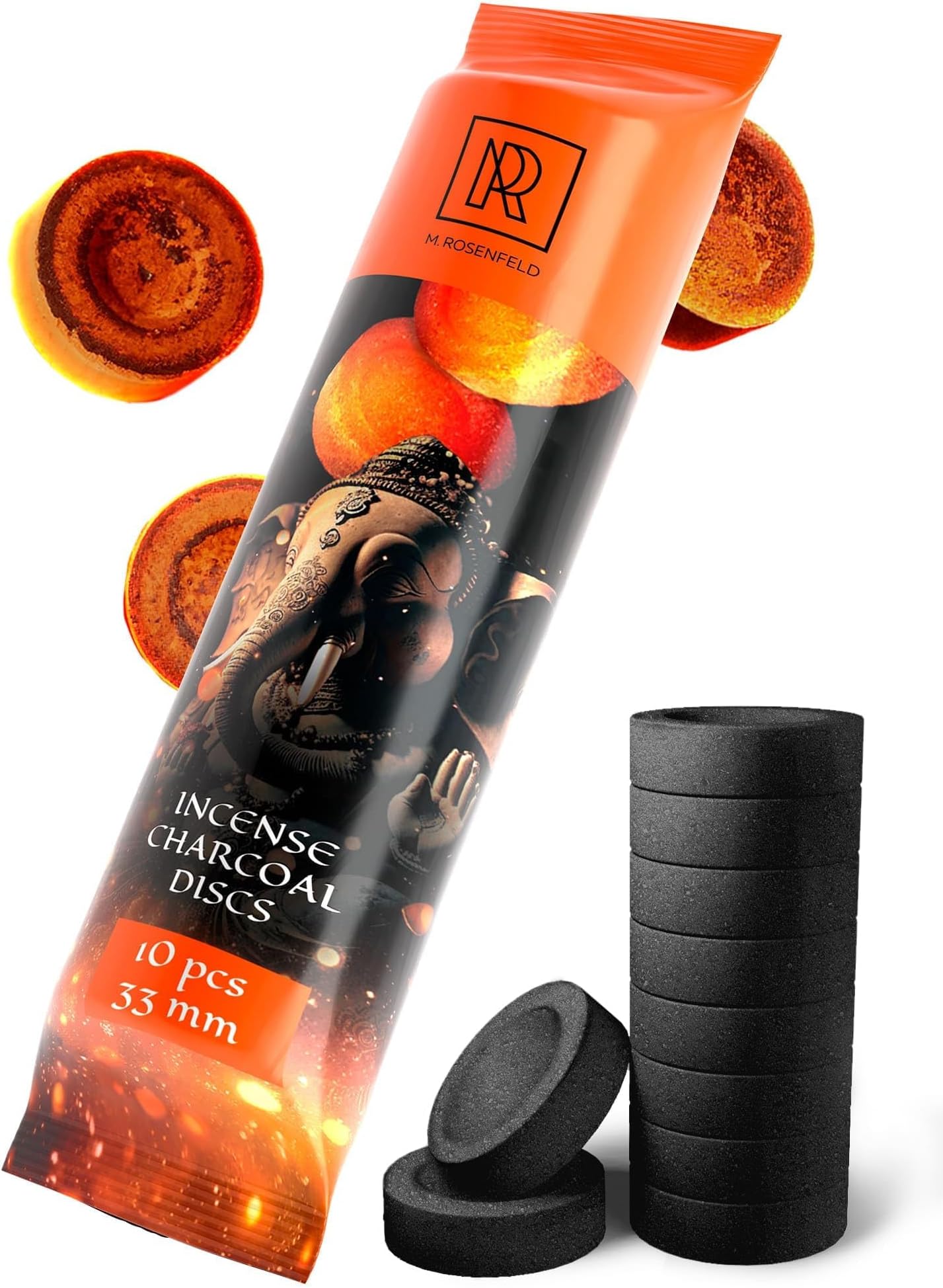 Amazon.com : Sacred Tiger Charcoal Briquettes for Church Incense Burner ...