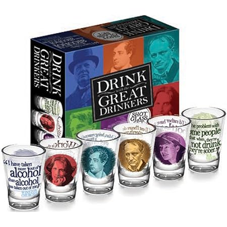 Amazon.com | Mug Shots - 6 Piece Shot Glass Set of Famous Gangster ...