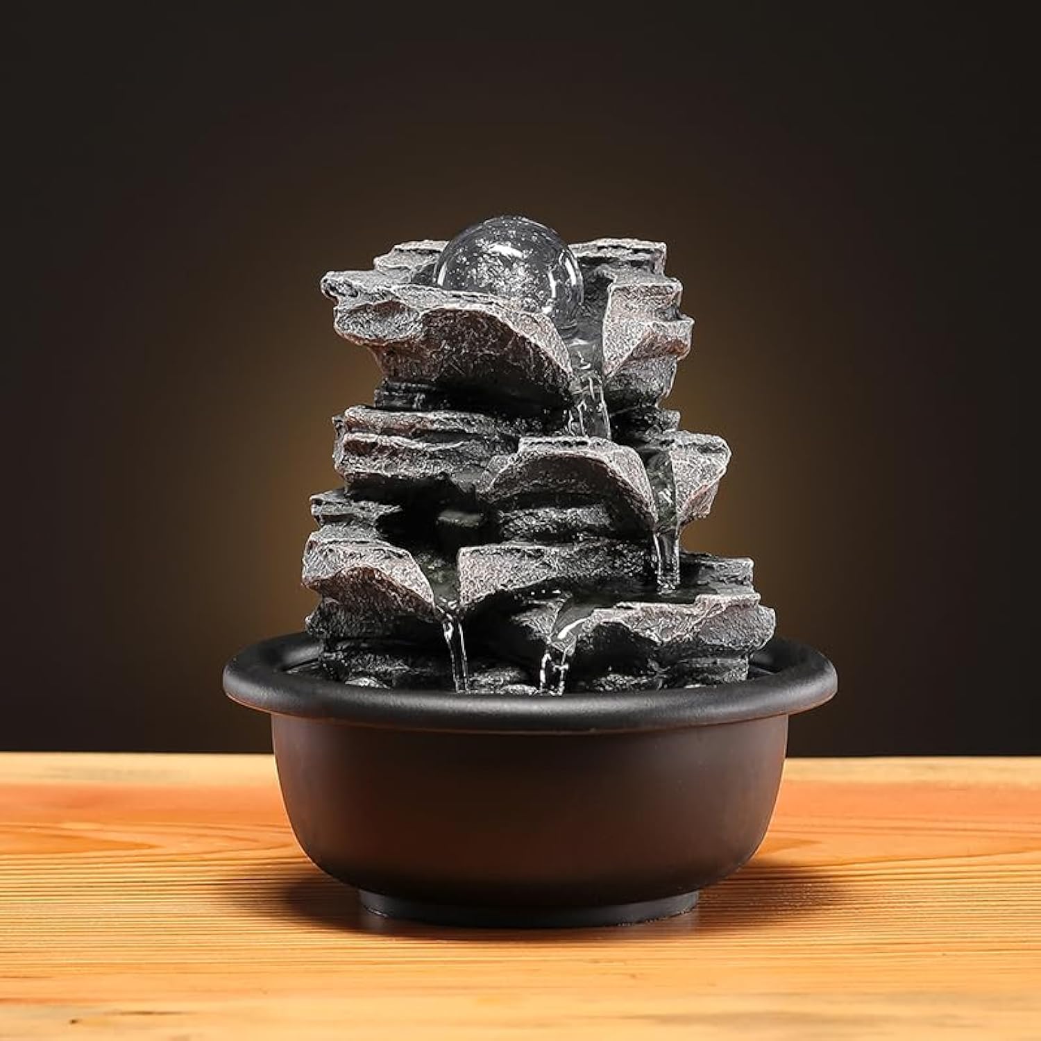 Amazon.com: Generic Indoor Tabletop Desk Fountain Water Feature Home ...