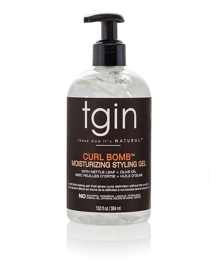 Amazon.com : tgin Curl Bomb Moisturizing Styling Gel – Frizz Control ...