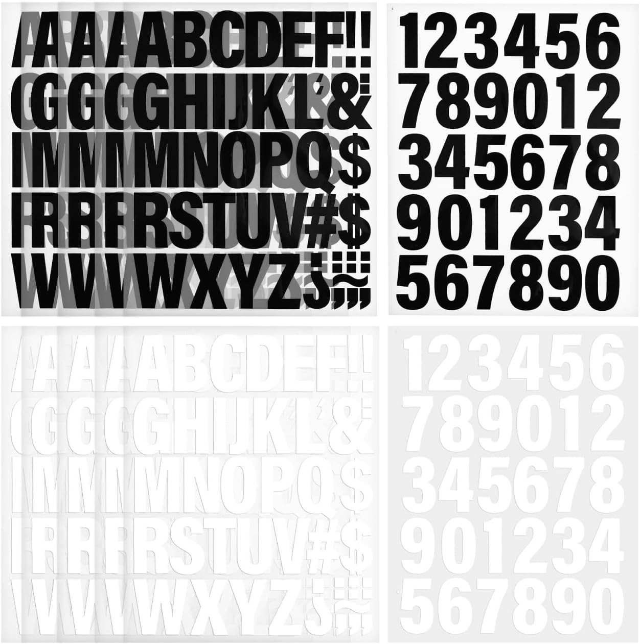 Amazon.com: 6 Sheet Black Iron on Letters for Clothing Cursive, 1.5 ...