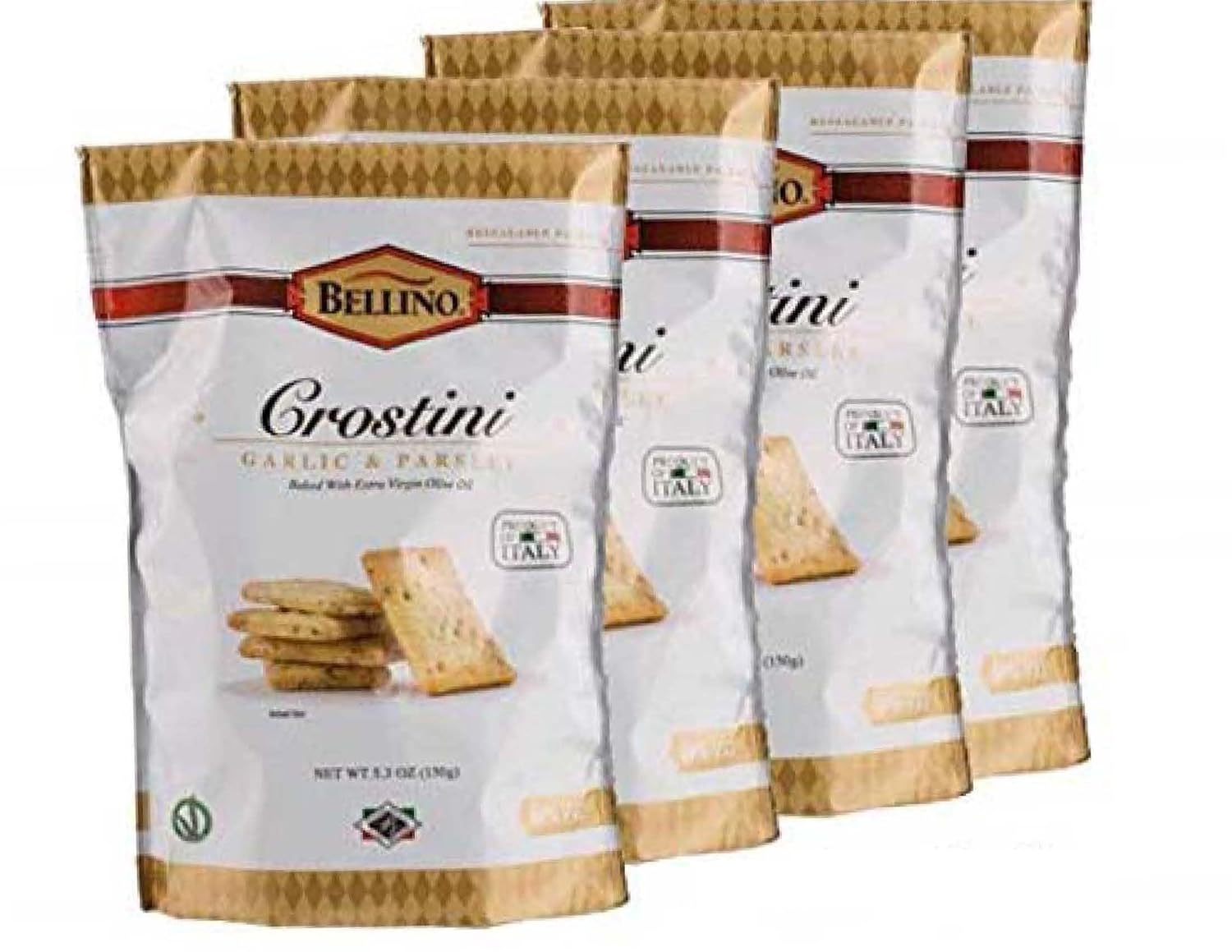 Amazon.com: Bellino Garlic and Parsley Crostini, Pack of 4 : Grocery ...