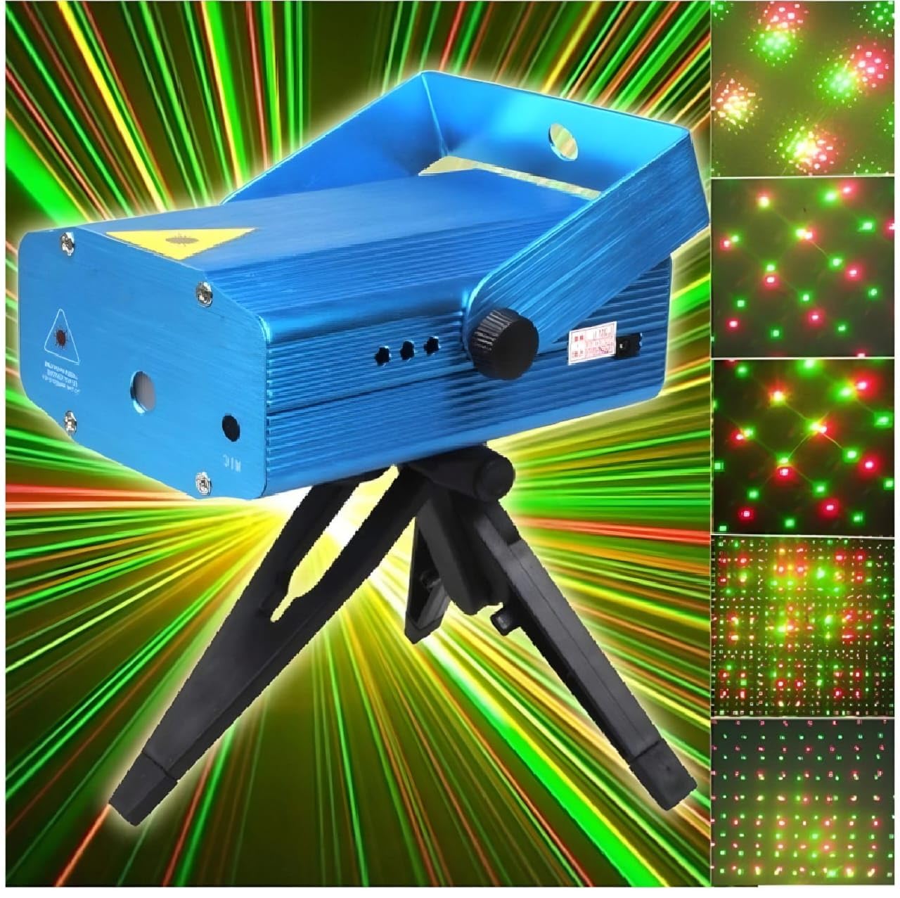 Mini Laser LED Projector Stage Lighting - 1PCS | Sound Activated, 12 ...