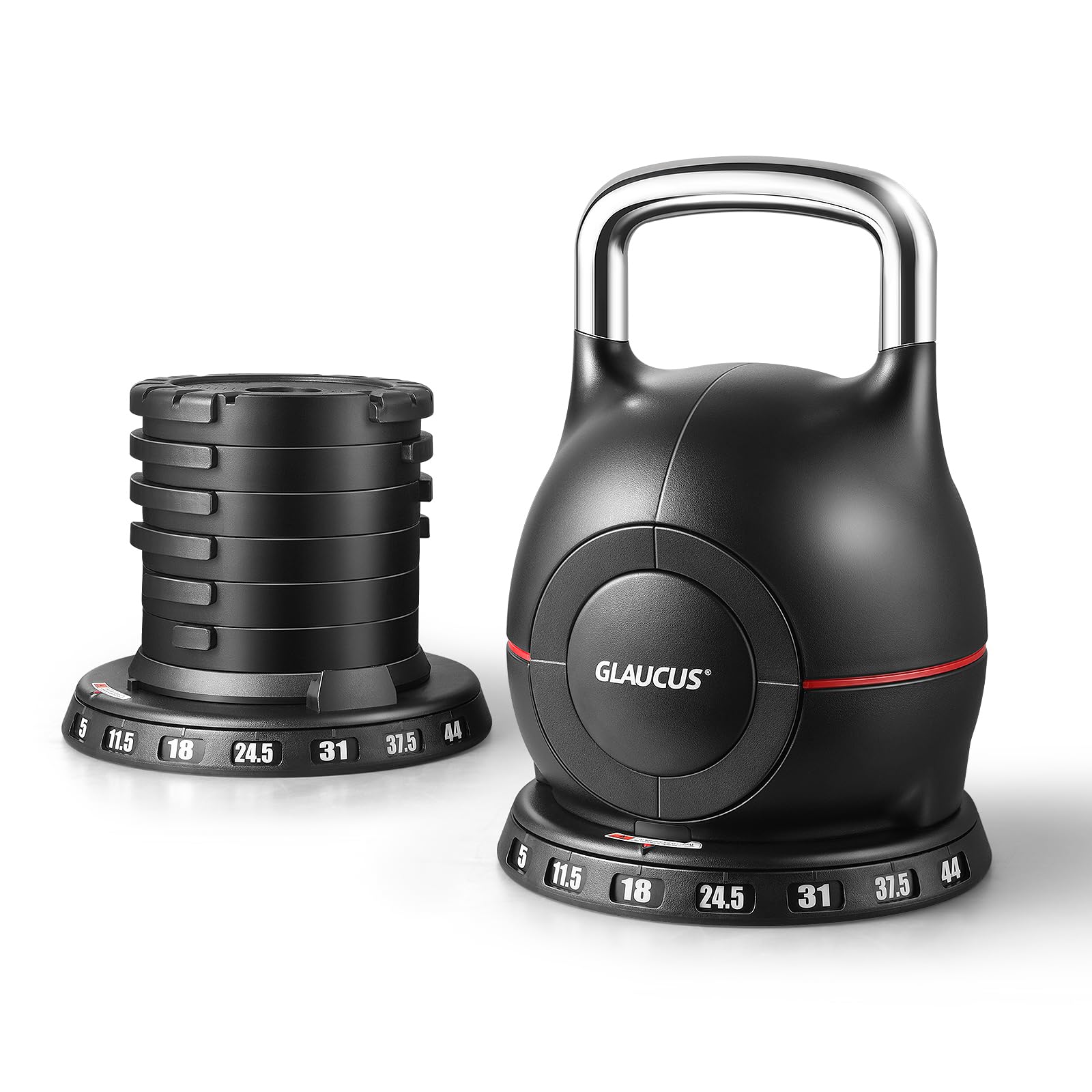 Amazon.com : Adjustable Weights Kettlebell - Quickly Easy Adjusts 7 ...