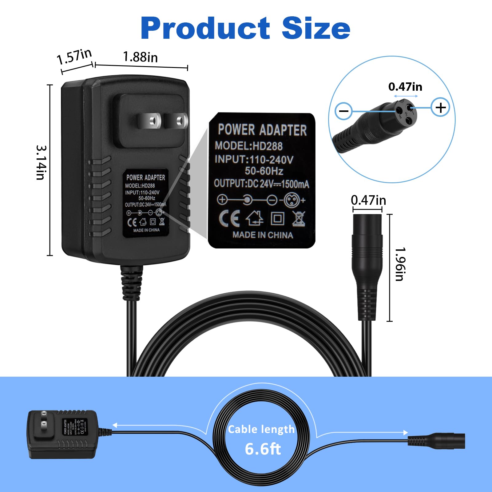 Snapklik.com : 24V Charger For Razor MX350 Dirt Bike E100 E125 E200 ...