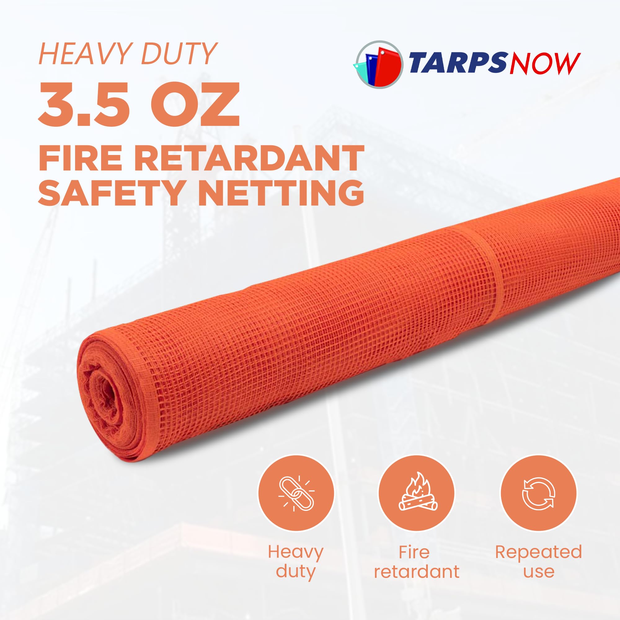 Snapklik.com : Tarps Now Construction Safety Debris Netting Rolls, (4 X ...