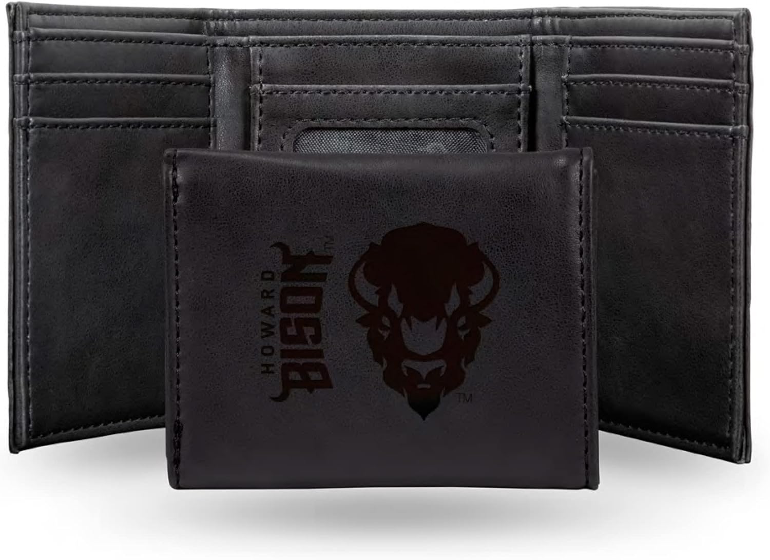 Amazon.com: NCAA Howard University Bisons Men’s Trifold Black Wallet ...