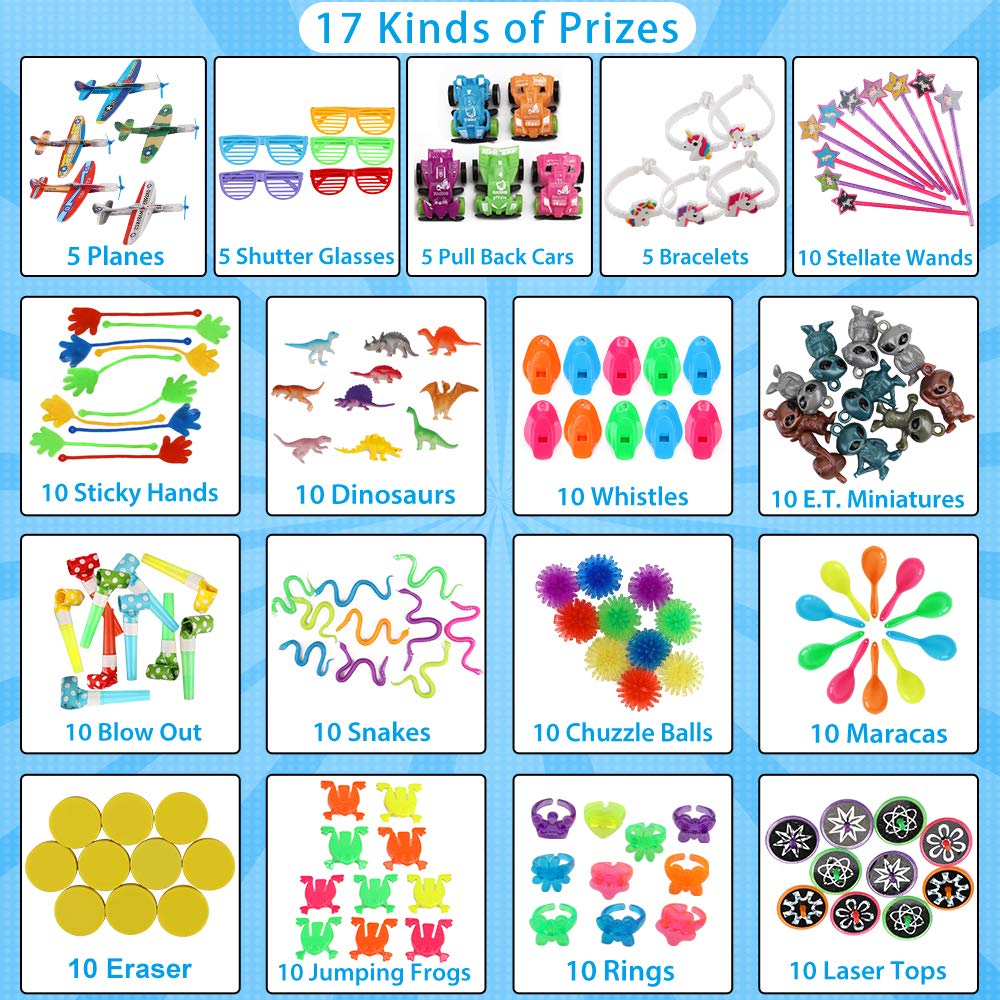 Buy Amy&Benton 200PCS Kids Birthday Party Favors Prizes Box Toy ...