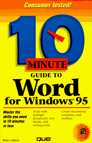 10 Minute Guide to Word for Windows 95 | Amazon.com.br