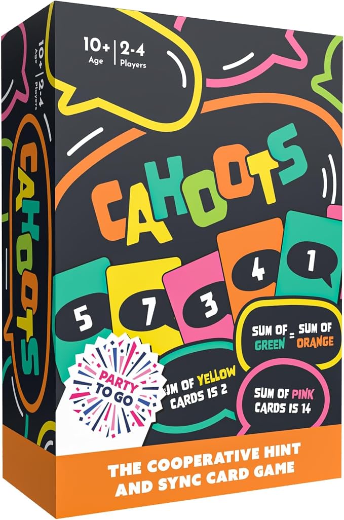 Amazon.com: Gamewright - Party to Go - Cahoots Cooperative Hint and ...