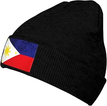 Filipino Flag Knit Hat Soft Classic Stretchy Beanie Cap Winter Warm ...
